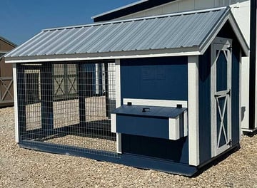 Durable Chicken Coops with Easy Access Nesting Boxes