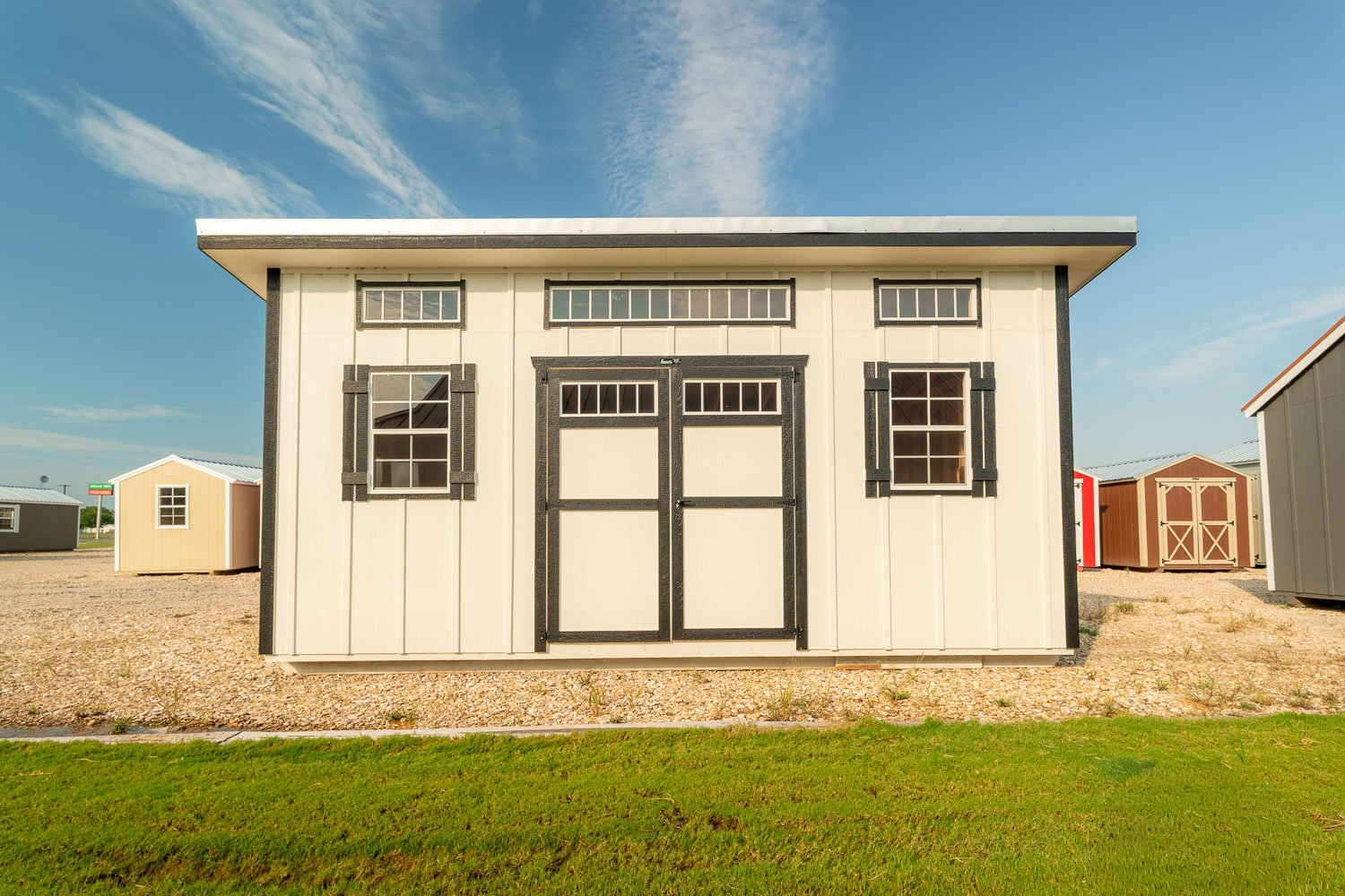 Modern Studio Shed with Skillion Roofline